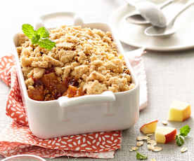Crumble aux fruits rouges et flocons d'avoine - Cookidoo® – the ...