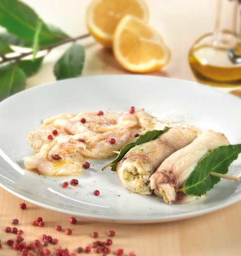 Carpaccio di branzino con involtini di pesce spada - Cookidoo® – the ...