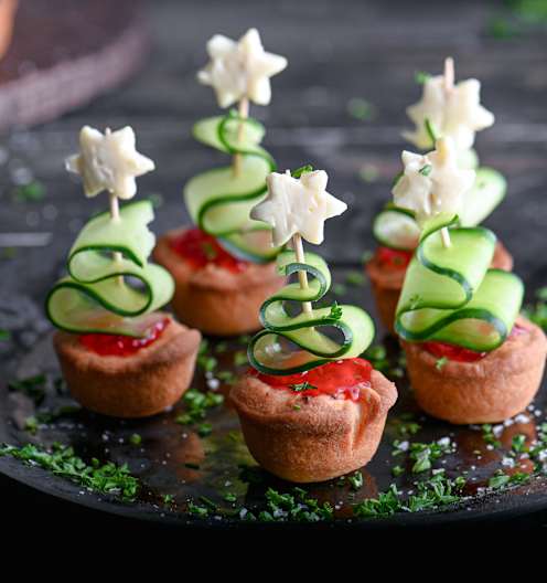 Christmas Tree Tartlets - Cookidoo® – the official Thermomix® recipe ...