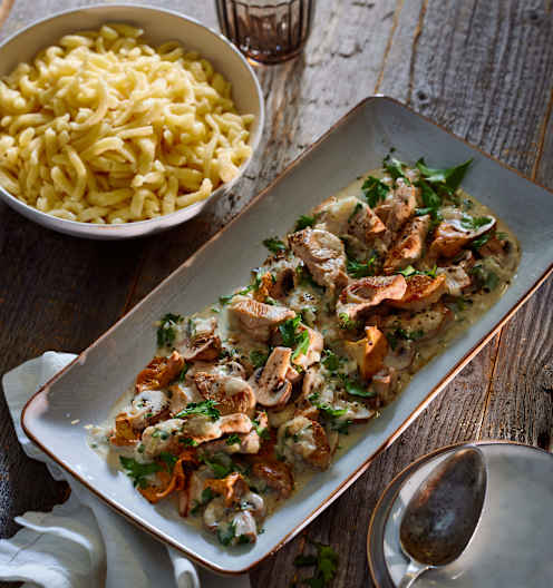 Schweinegeschnetzeltes Jäger Art mit Spätzle - Cookidoo® – the official ...