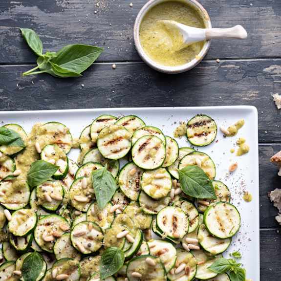 Grilled Courgette Salad with Lemon Basil Dressing (TM6) - Cookidoo ...