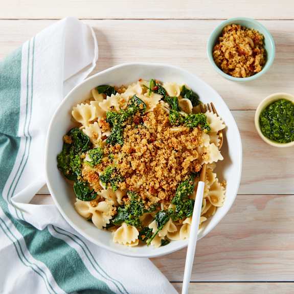 Pasta with Spring Greens and Parmesan Bread Crumbs - Cookidoo® – the ...