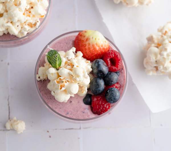 Mousse alla frutta con palline di popcorn - Cookidoo® – the official ...