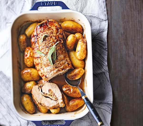 Rôti de veau farci aux herbes et aux champignons - Cookidoo® – la ...