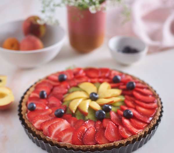 Strawberry, Peach and Kiwi Tart (TM5) - Cookidoo® – Thermomix® 官方食譜平台