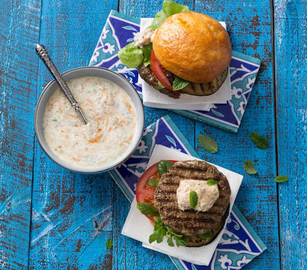 Moroccan lamb burgers with harissa yoghurt dressing - Cookidoo® – the ...