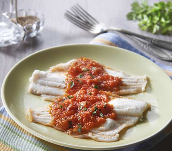 Steamed Plaice with Tomato Sauce - Cookidoo® – the official Thermomix ...