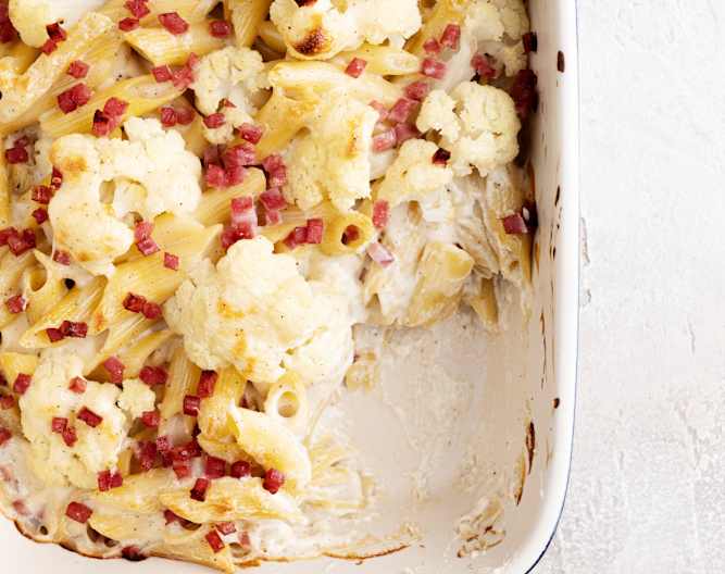 Pasta gratinada con coliflor y queso ahumado - Cookidoo® – platform ...