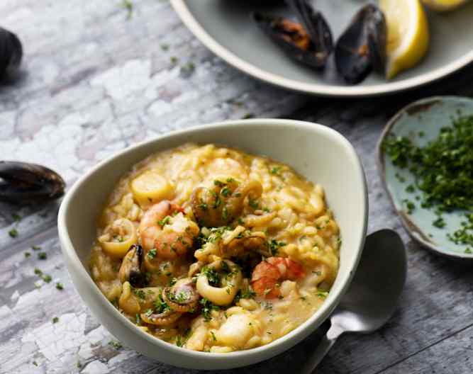 Dairy-free Seafood Risotto - Cookidoo® – the official Thermomix® recipe ...