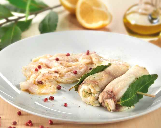 Carpaccio di branzino con involtini di pesce spada - Cookidoo® – the ...