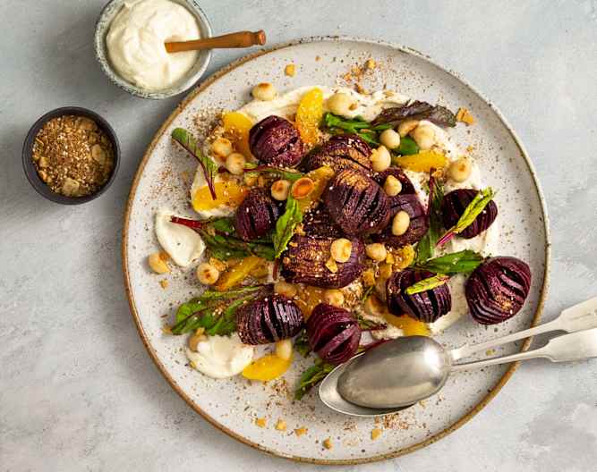 Hasselback beetroot salad with macadamia cream - Cookidoo® – the ...