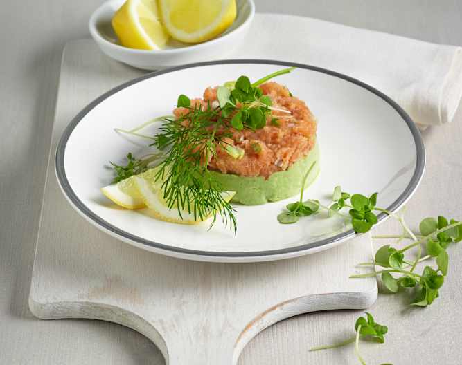 Lachstatar auf Avocadomus - Cookidoo® – das offizielle Thermomix ...