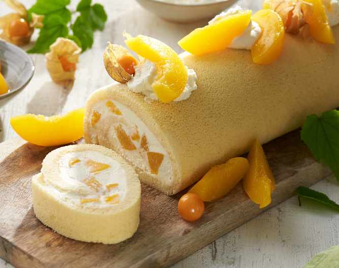Rollo suizo relleno de melocotón - Cookidoo® – la plataforma de recetas ...
