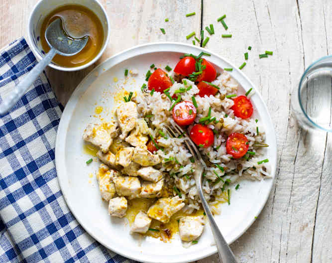 Cubes de poulet et riz aux lentilles - Cookidoo® – la plateforme de ...