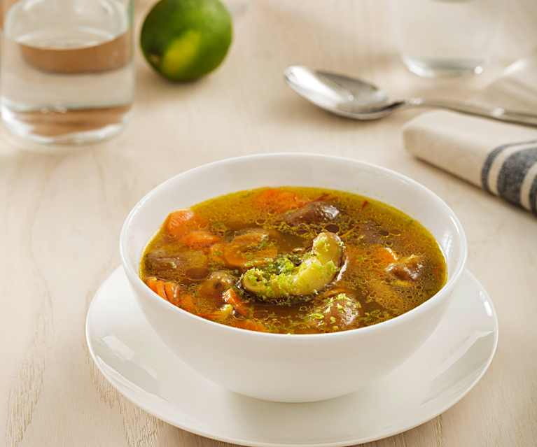 Sopa de shiitake, lima y azafrán - Cookidoo® – la plataforma de recetas ...
