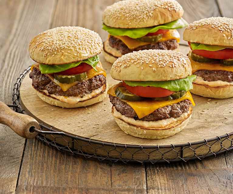 Hamburguesa clásica - Cookidoo® – het officiële Thermomix®-receptenplatform
