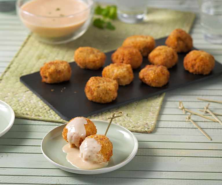 Bocaditos de marisco fritos con salsa agridulce de yogur - Cookidoo ...