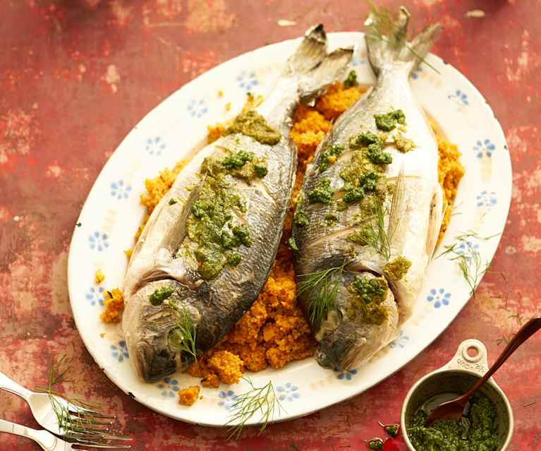 Orata reale con couscous di verdure - Cookidoo® – the official ...