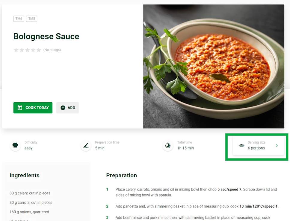 Scaled Recipes on Cookidoo® – Cookidoo® – the official Thermomix ...