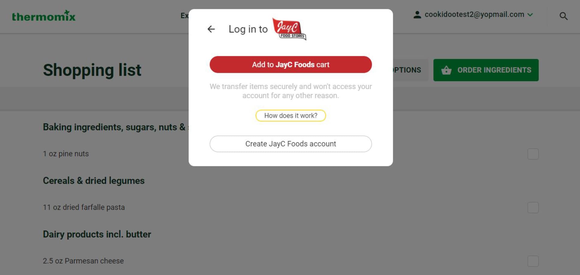 Online ingredient ordering with Cookidoo® – Cookidoo® – the official ...