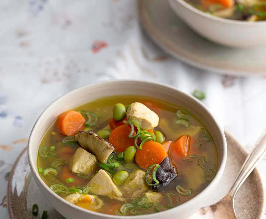 Kippensoep met Kurkuma, Gember en Gemengde Groenten - Cookidoo® – het ...