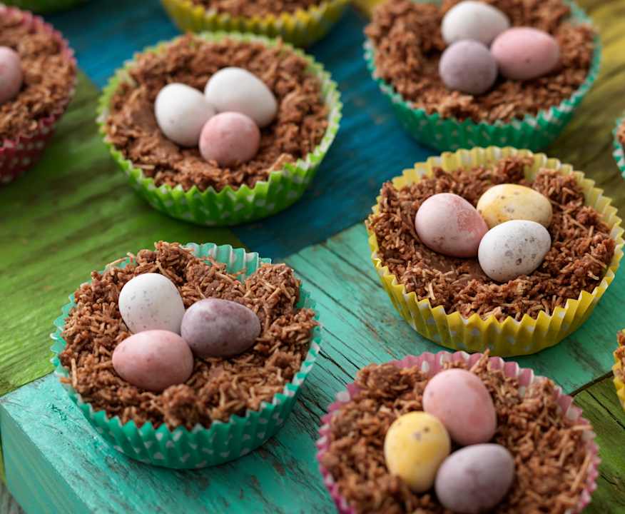 easter chocolate nests