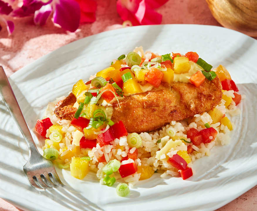 Macadamia Chicken Over Tropical Fruit Paella - Cookidoo® – la nostra ...