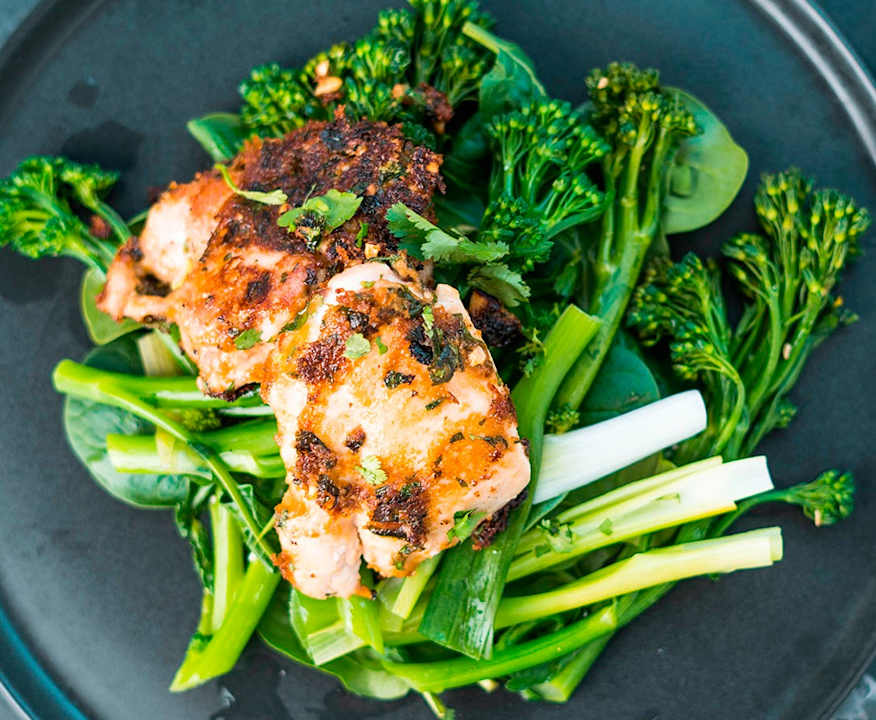 Pollo en salsa oriental con Bimi y espinacas - Cookidoo® – platforma ...