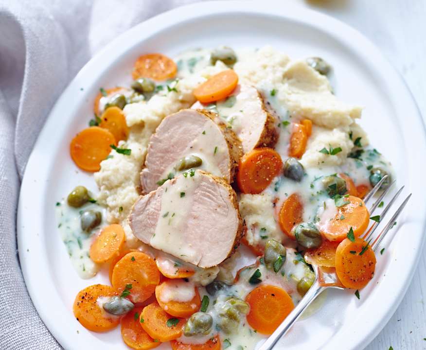 Svinemørbrad med selleripuré og citronsauce (1800 kcal) - Cookidoo ...