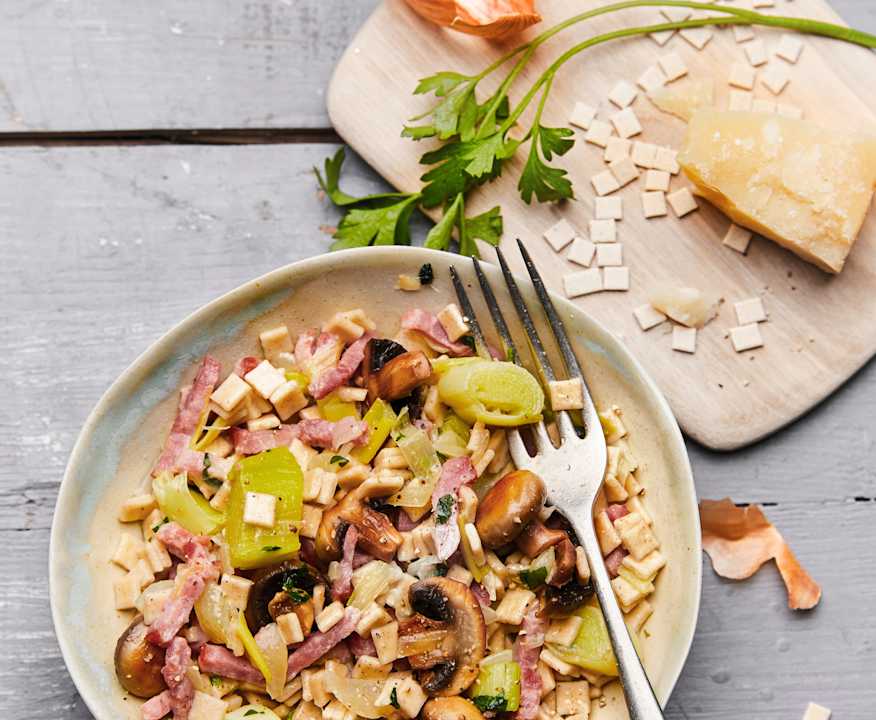 Crozets au bacon, poireau et champignons - Cookidoo® – la nostra ...