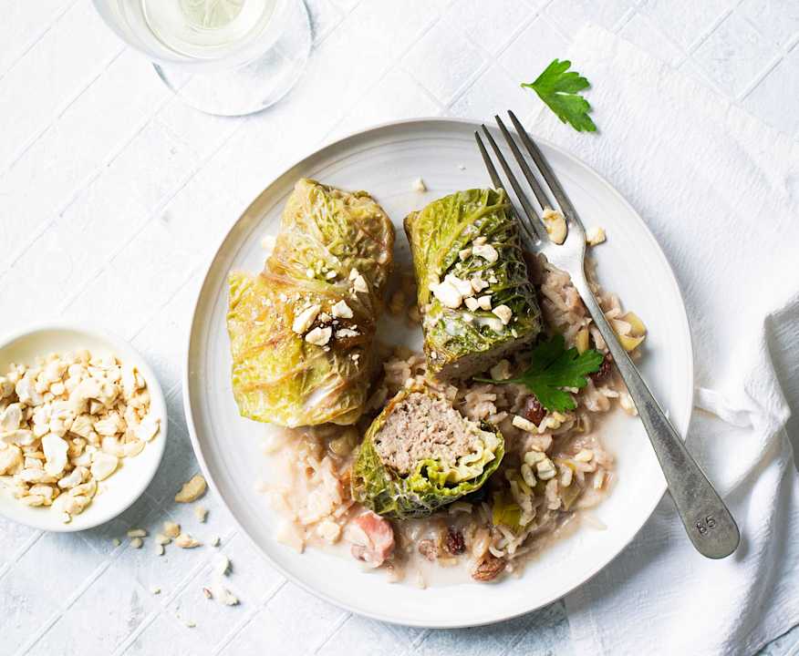 Choux farcis, riz au poireau et au jambon - Cookidoo® – la nostra ...