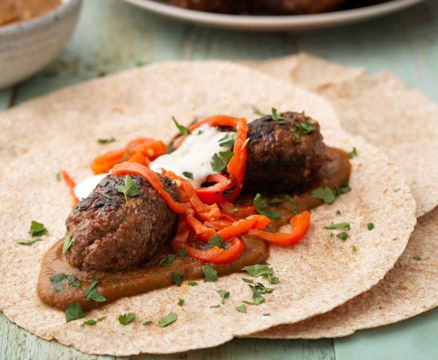 Cevapcici with Ajvar (Balkan sausage with Aubergine and Pepper Dip ...