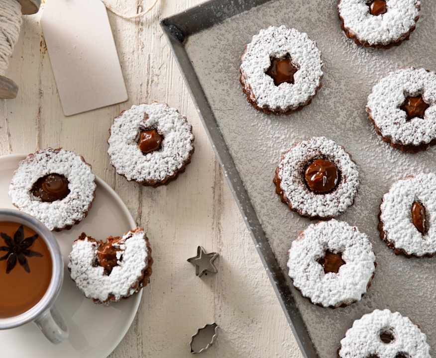 Galletas linzer de chocolate y dulce de leche - Cookidoo® – the ...