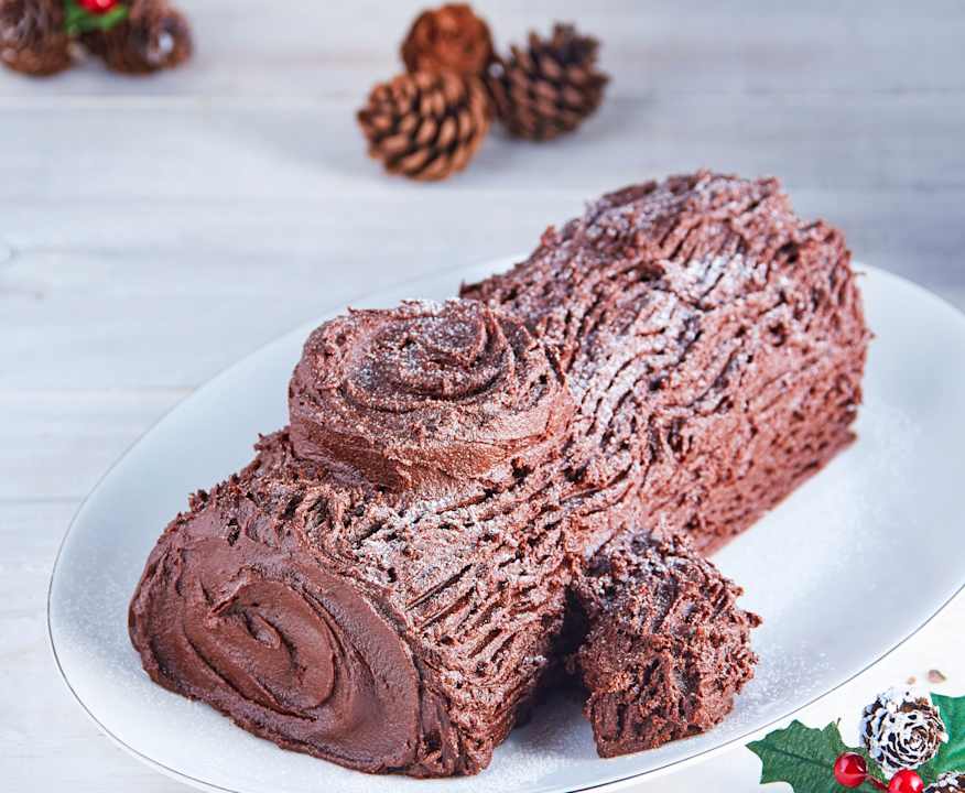 Yule Log Cake - Cookidoo® – das offizielle Thermomix®-Rezept-Portal