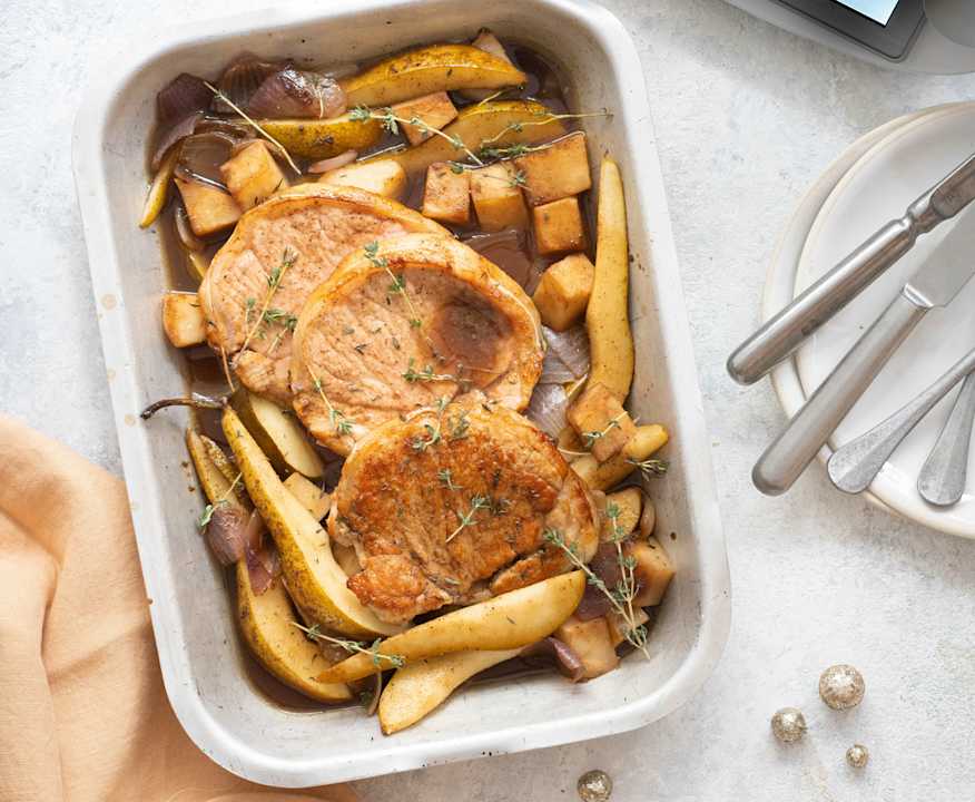 Rôti de porc à la vergeoise, poires et panais - Cookidoo® – la nostra ...