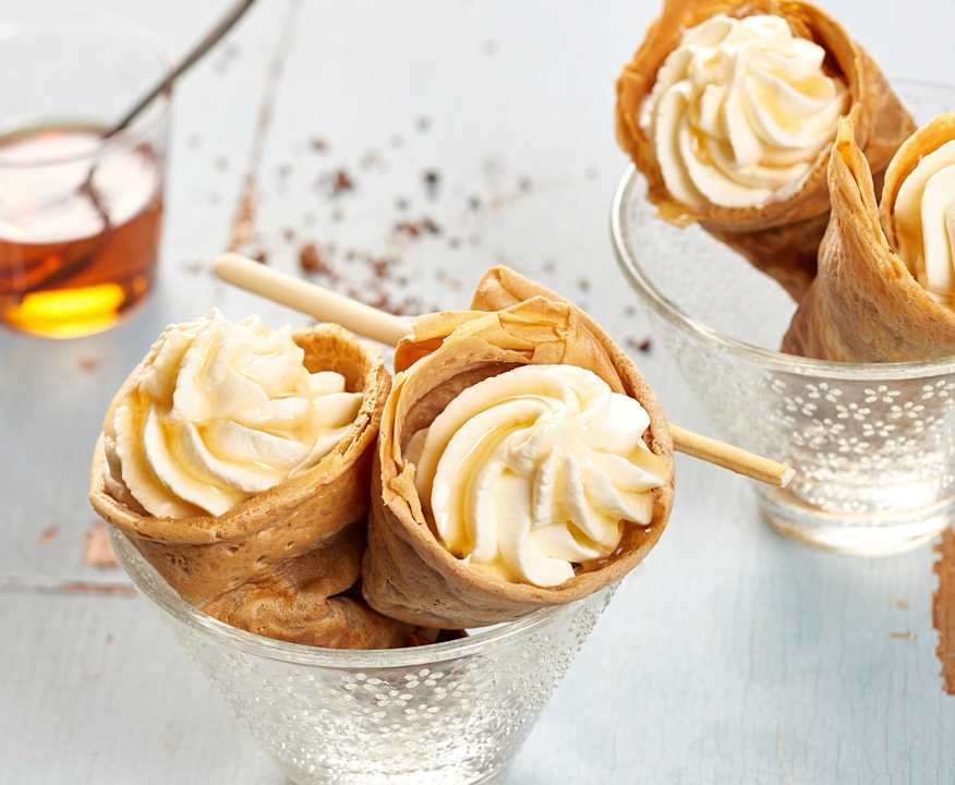 Cornets de crêpe chantilly sirop d'érable - Cookidoo® – la nostra ...