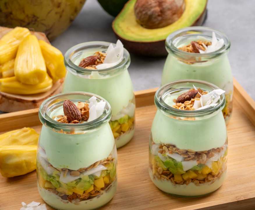 Pandan Yogurt Parfait - Cookidoo® – das offizielle Thermomix®-Rezept-Portal