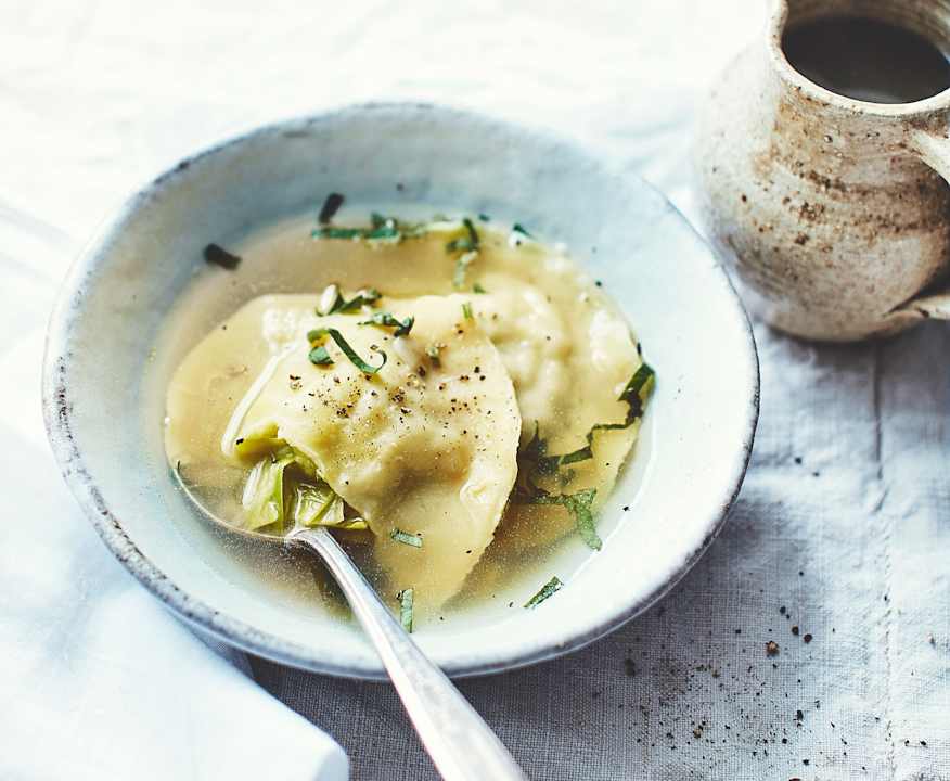 Ravioli de poireau, bouillon au citron - Cookidoo® – la nostra ...