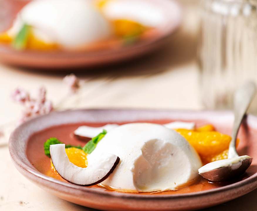 Postre de coco con naranjas a la miel - Cookidoo® – the official Thermomix® recipe platform