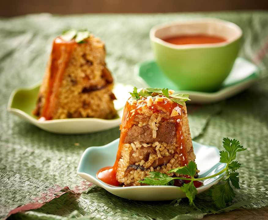 Steamed sticky rice with pork (Rice tube puddings) - Cookidoo® – the ...
