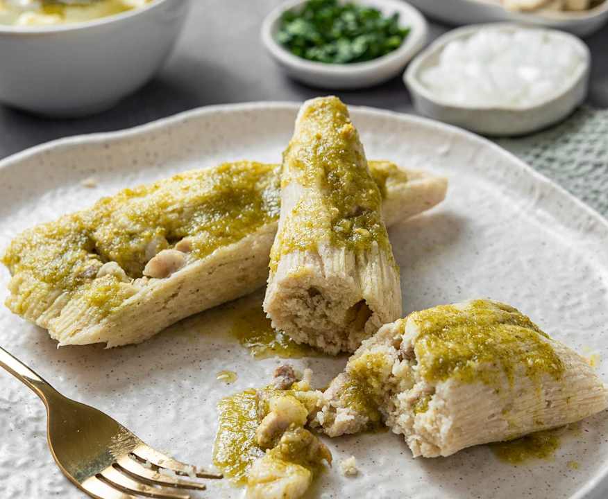Tamales de chicharrón en salsa verde - Cookidoo® – the official ...