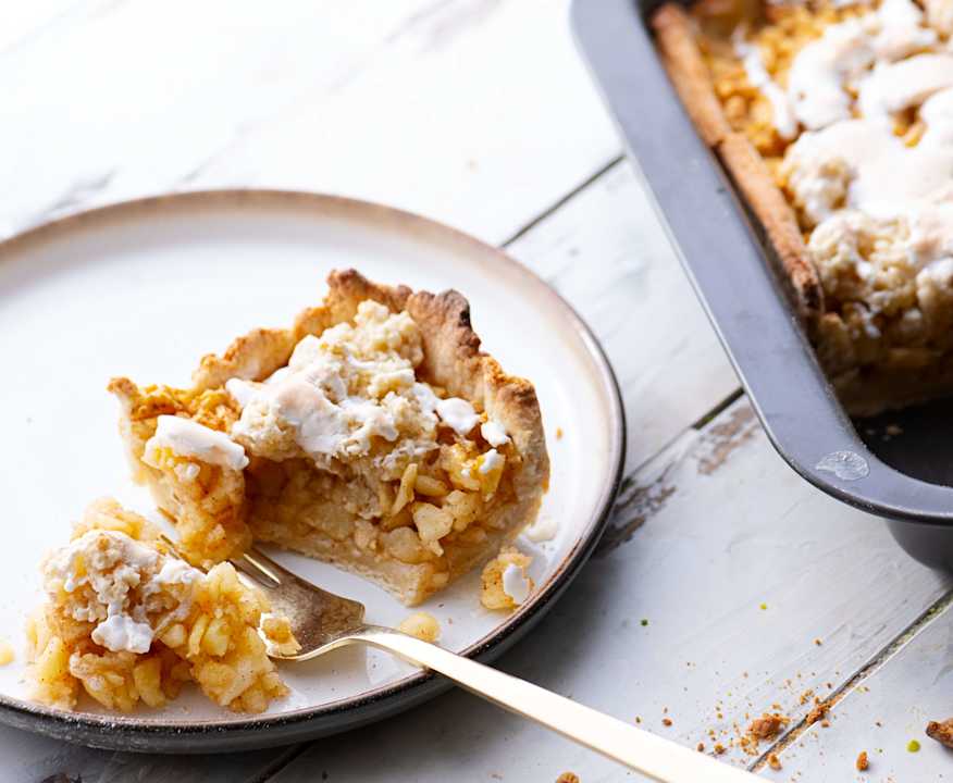 Vegan appeltaart met crumble en meringue - Cookidoo® – a plataforma ...