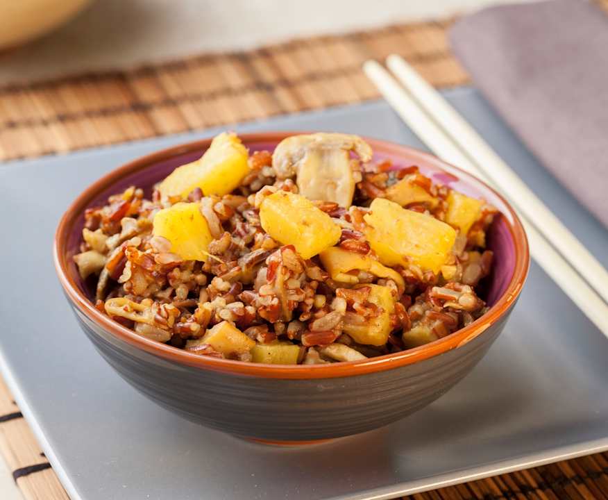 Riso rosso con funghi, totani e ananas (senza glutine) - Cookidoo® – la ...
