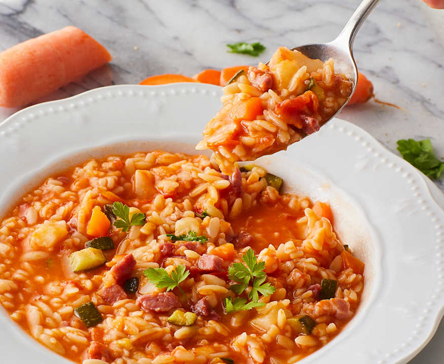 Zuppa di risoni, pancetta e verdure - Cookidoo® – la nostra piattaforma ...