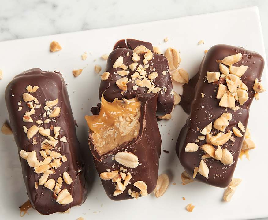 Barras de chocolate con caramelo y cacahuate - Cookidoo® – la ...
