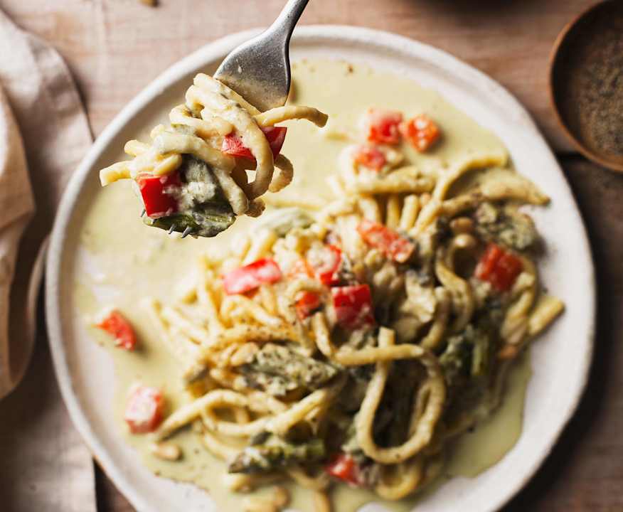 Spätzle met Asperges en Daslook Roomsaus - Cookidoo® – das offizielle ...