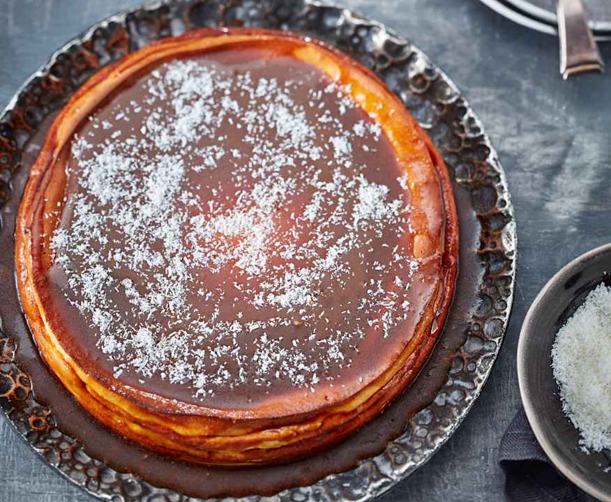 Kokos en karamel cheesecake - Cookidoo® – la plataforma de recetas ...