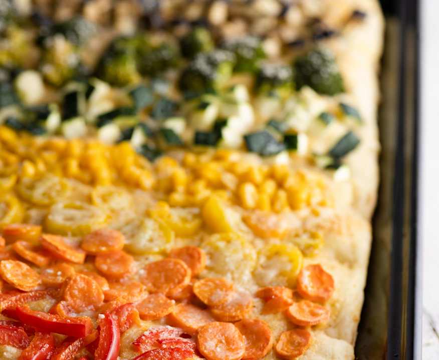 Regenboogflatbread - Cookidoo® – the official Thermomix® recipe platform