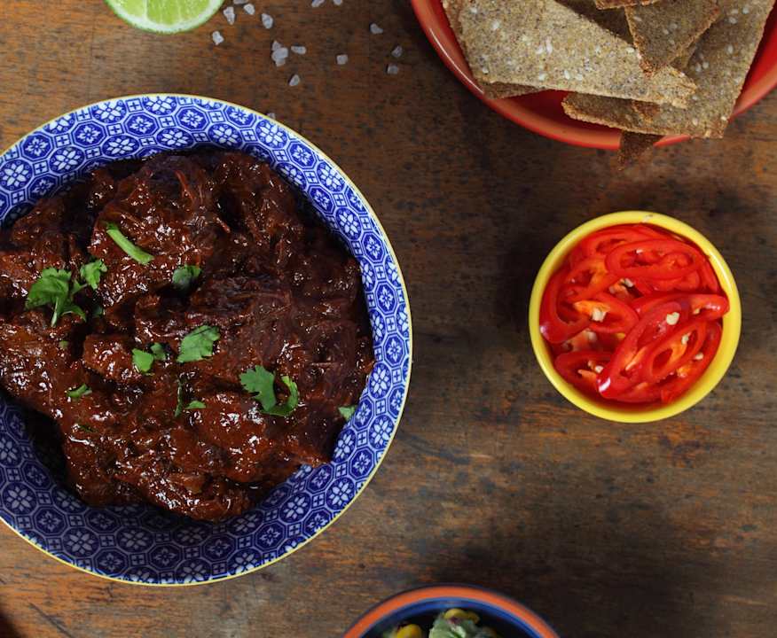 Mexican shredded beef cheeks with quinoa chia tortillas - Cookidoo ...