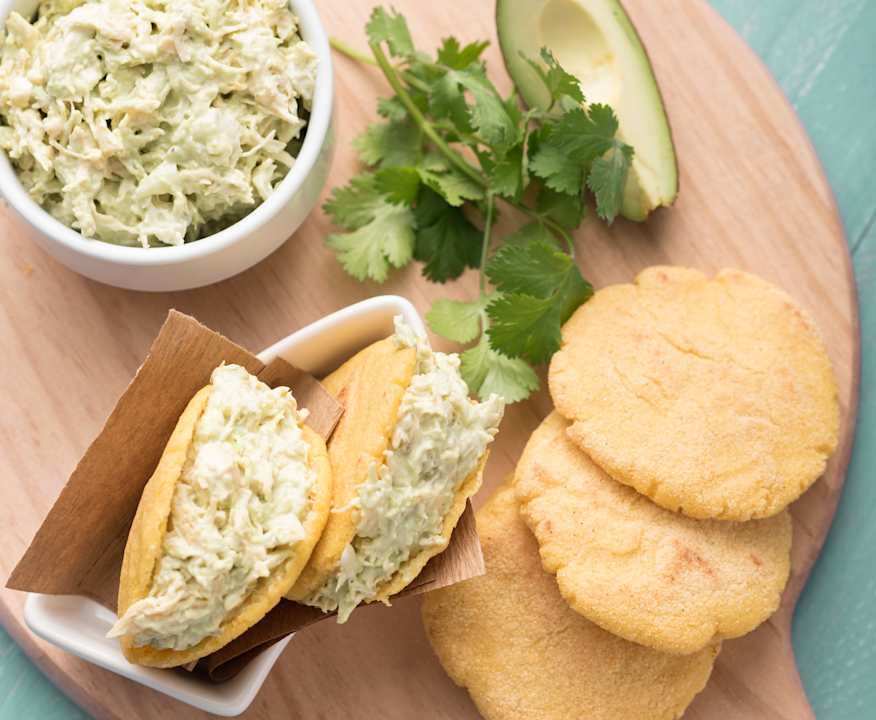 arepas rellenas receta